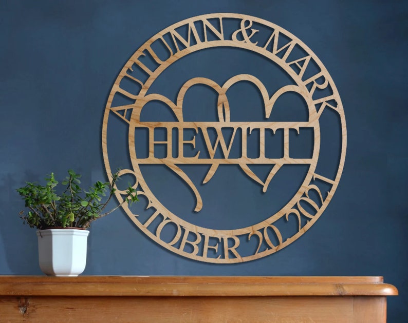 Wedding Sign Wooden Family Name Sign Personalized Wooden - Etsy