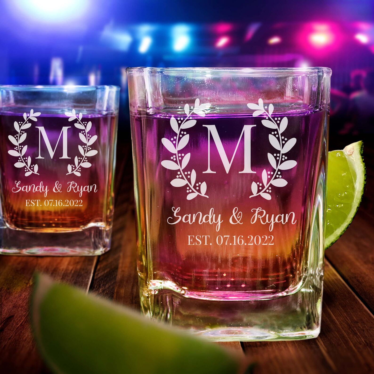 Wedding Shot Glasses Personalized Shot Glasses Anniversary - Etsy