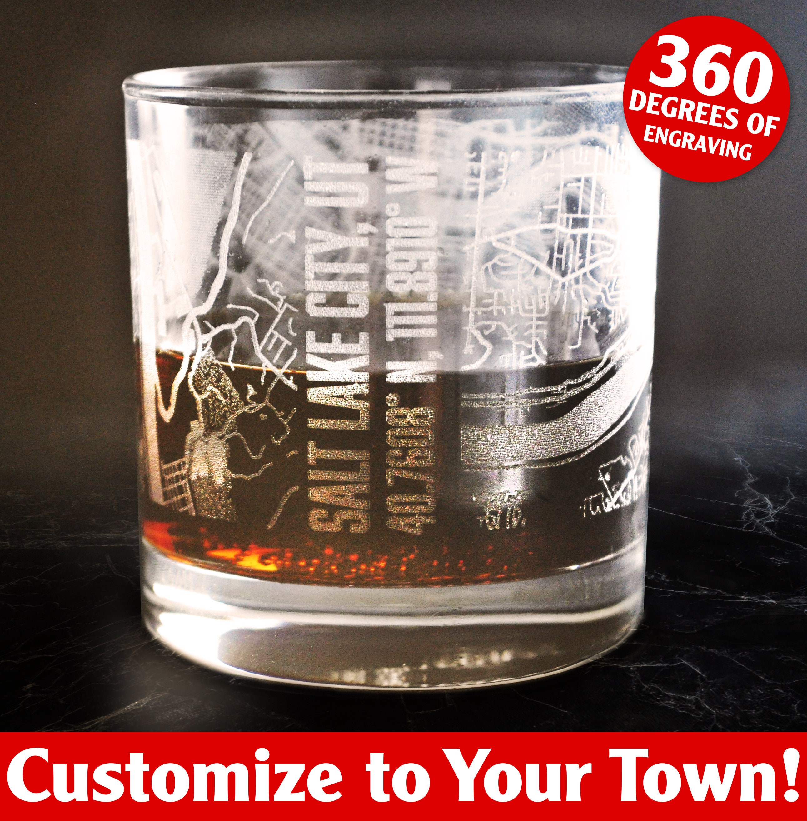 Map Whiskey Glasses Personalized Gift for Him Engraved - Etsy