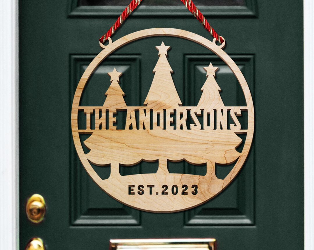 Christmas Door Sign, Christmas Hanging Door Sign, Christmas Decor ...