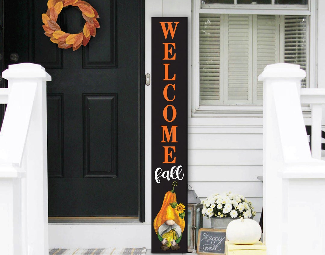 Welcome Fall Welcome Sign, Autumn Welcome Sign, Welcome Sign Front Door ...