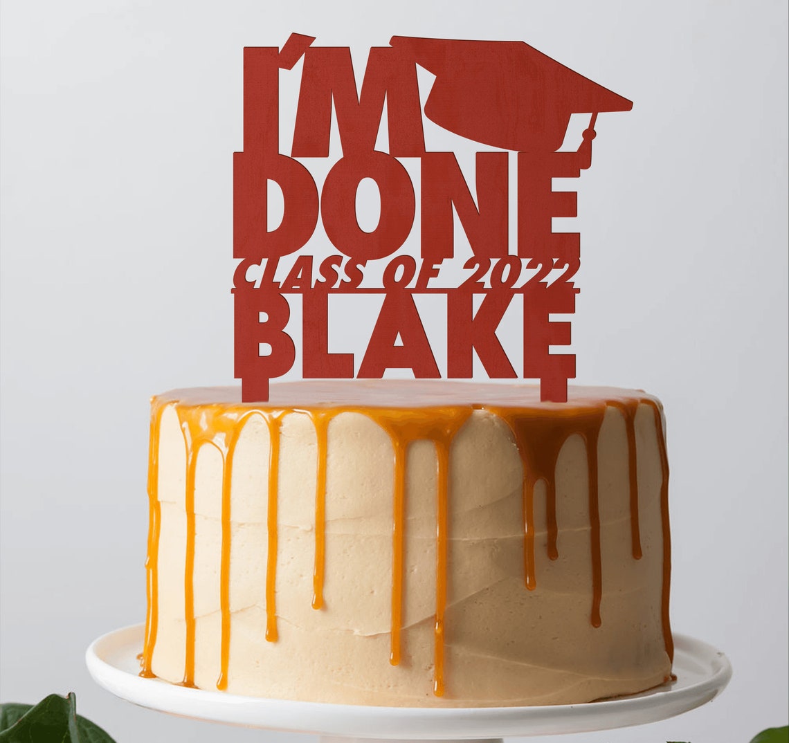 Graduation Cake Topper Custom Graduation Topper Graduation | Etsy