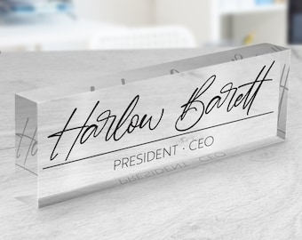 Desk Name Plate | Etsy