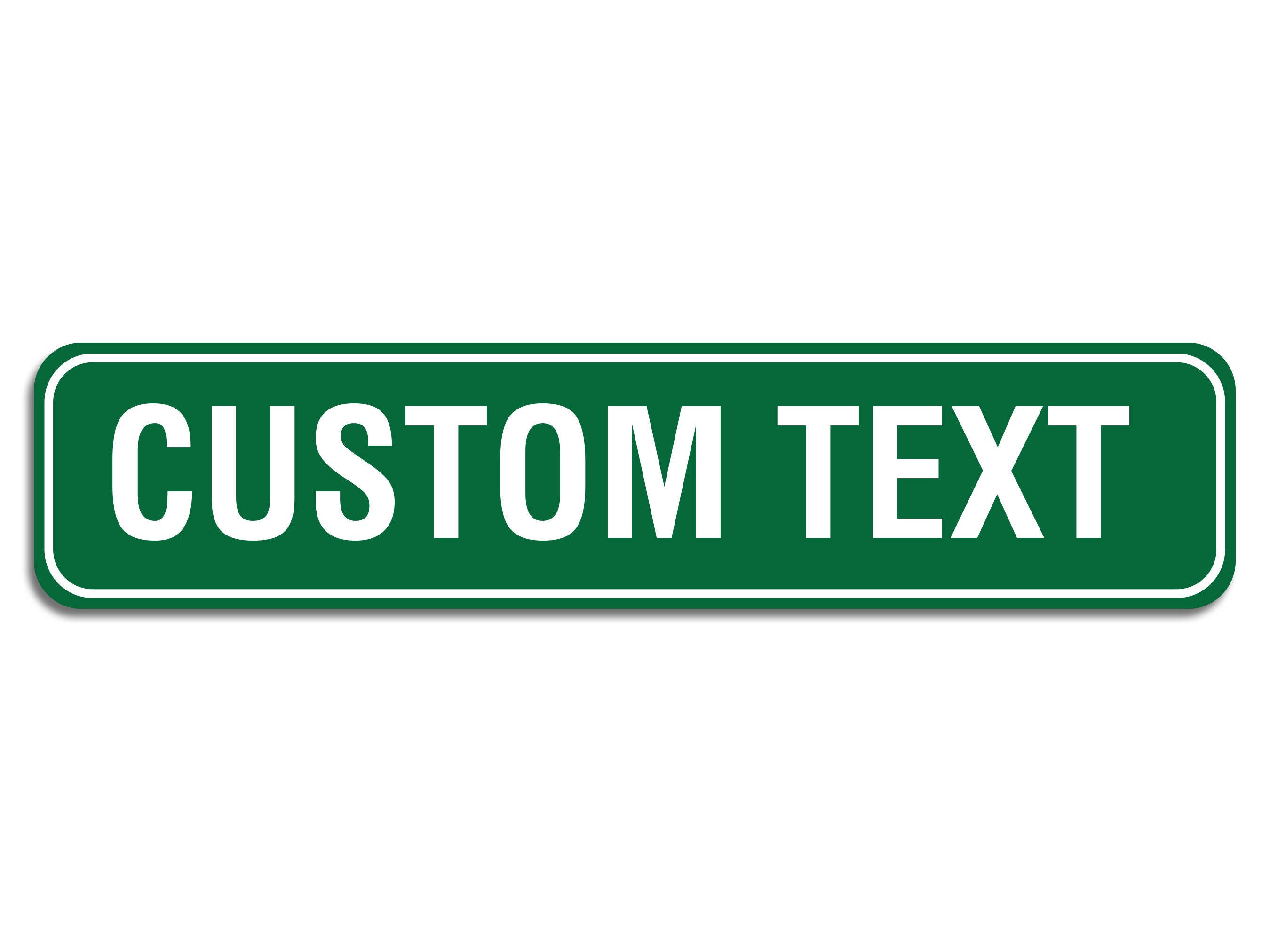 Personalized Aluminum Sign Street Sign Metal Sign Custom - Etsy