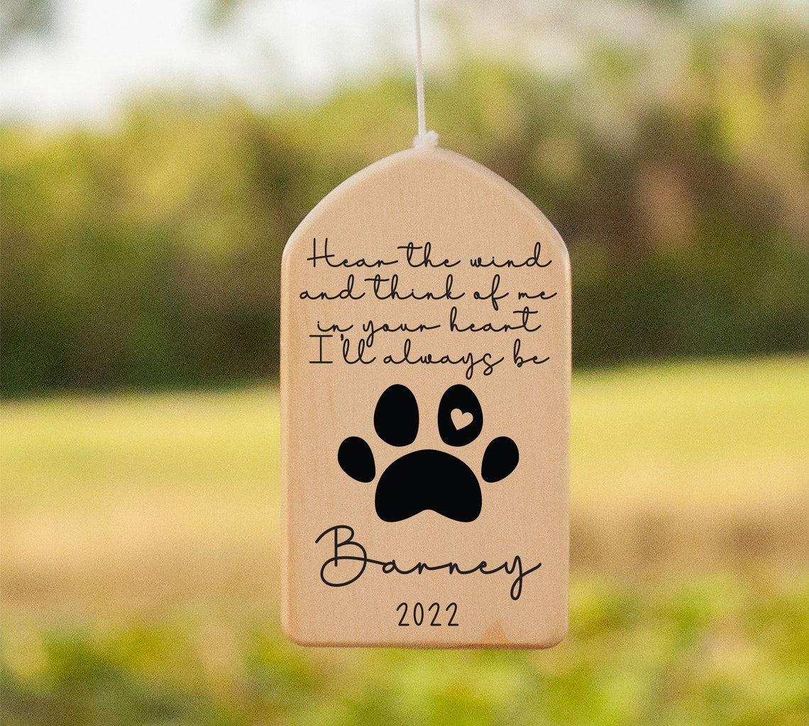 Pet Memorial Wind Chimes Personalized Wind Chimes Dog - Etsy