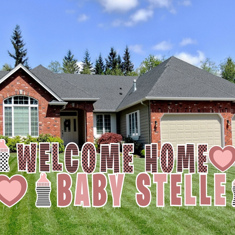Welcome Home Baby Signs - Etsy