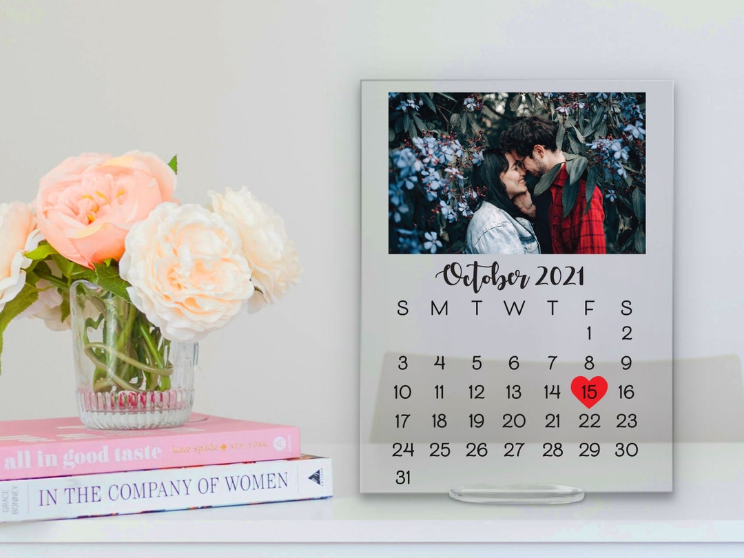 Custom Calendar, Wedding Gift, Anniversary Gift, Gift for Her, Couples ...