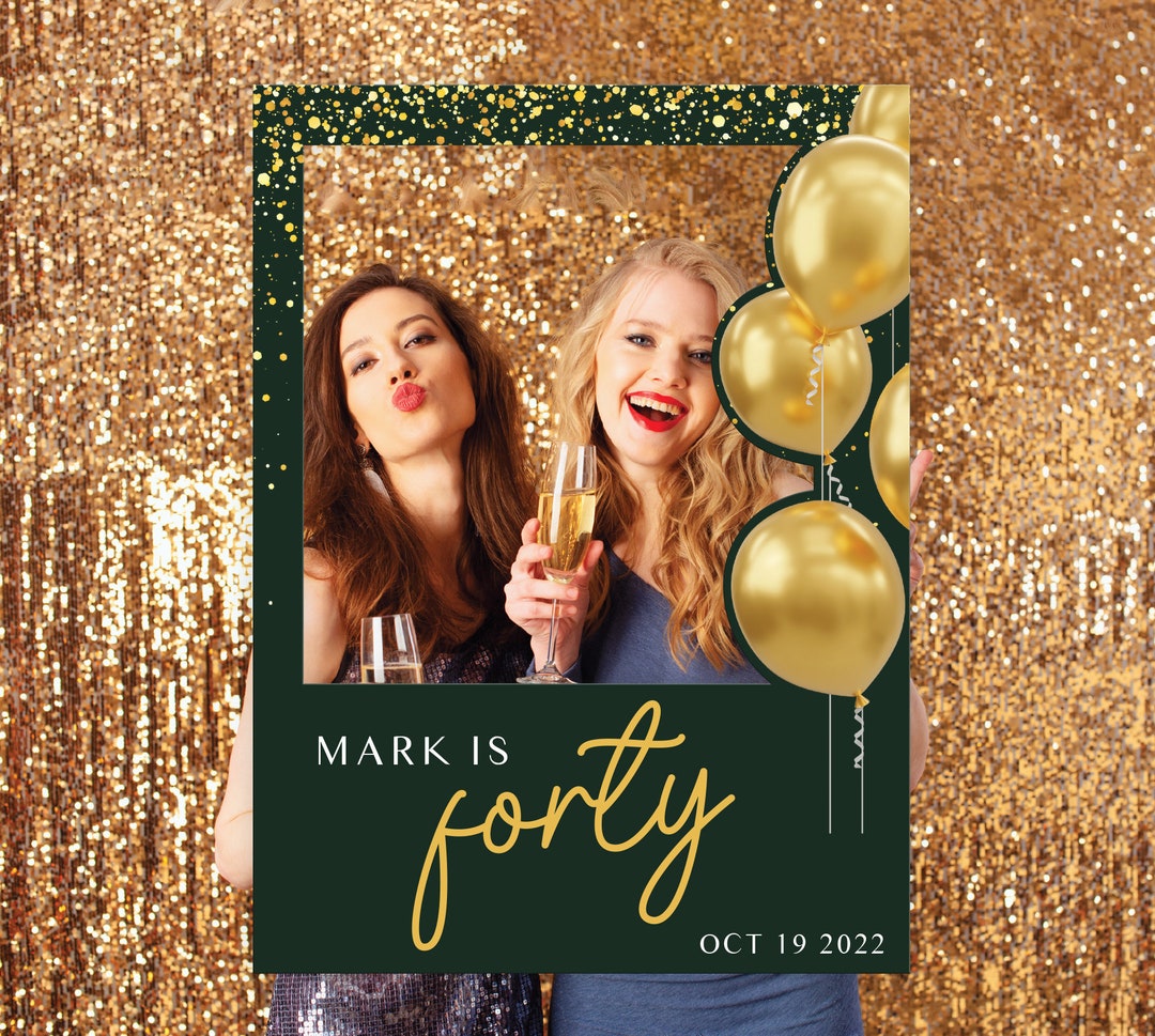 Happy Birthday Photo Prop Frame, Birthday Photo Prop Frame, Birthday ...