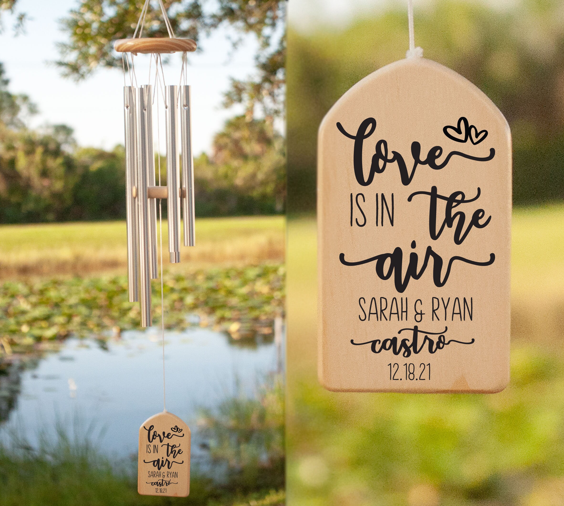 Love is in the Air Wind Chime Personalized Wind Chime House - Etsy