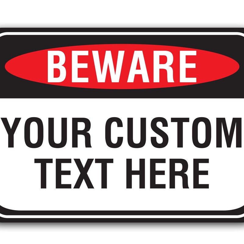Beware Signs - Etsy
