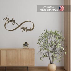 Infinity Sign, Metal Infinity Sign, Infinity Sign With Names, Wedding ...