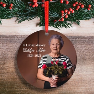 In Loving Memory Christmas Ornament, Personalized Ornament, Photo ...