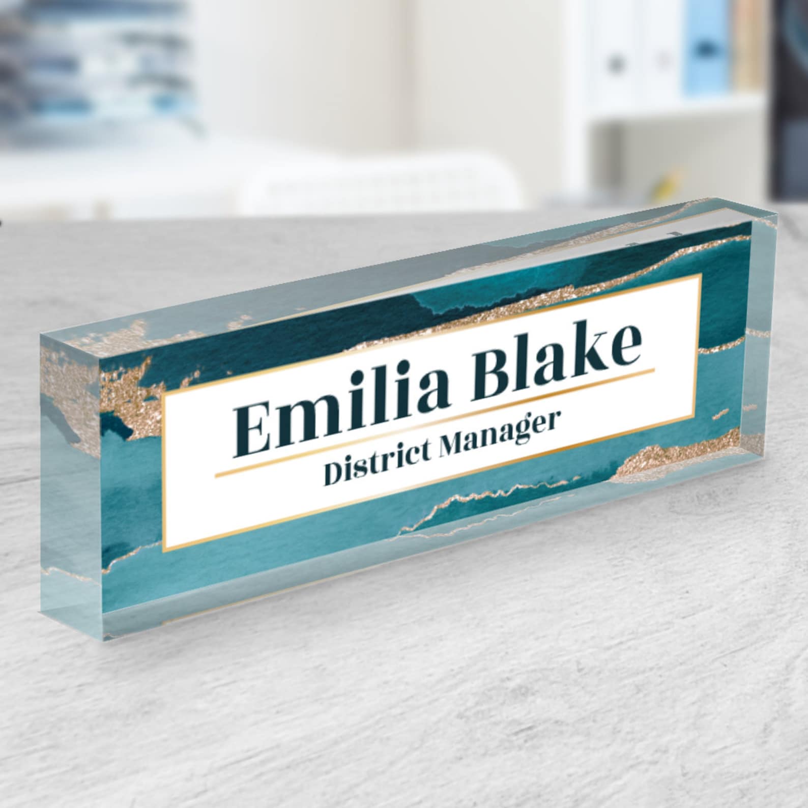 Personalized Name Plate for Desk Custom Office Decor Work - Etsy