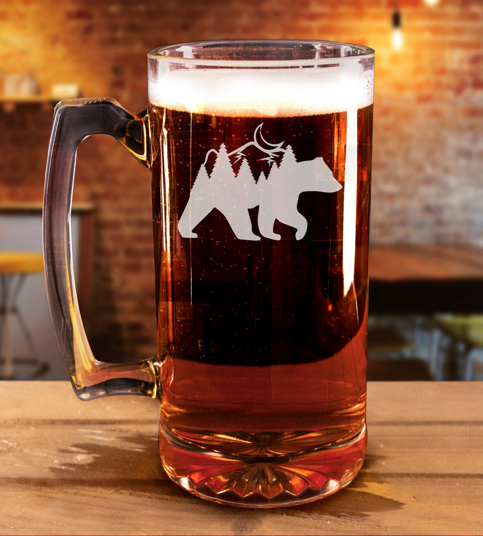 Bear Beer Mug Bear Beer Glasses Bear Gifts for Men - Etsy