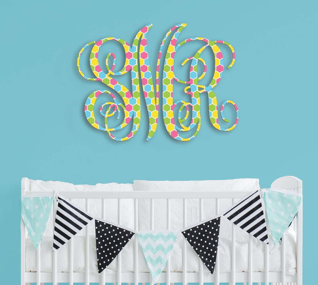 Monogram Wood Sign Custom Wood Sign Wooden Monogram Sign - Etsy