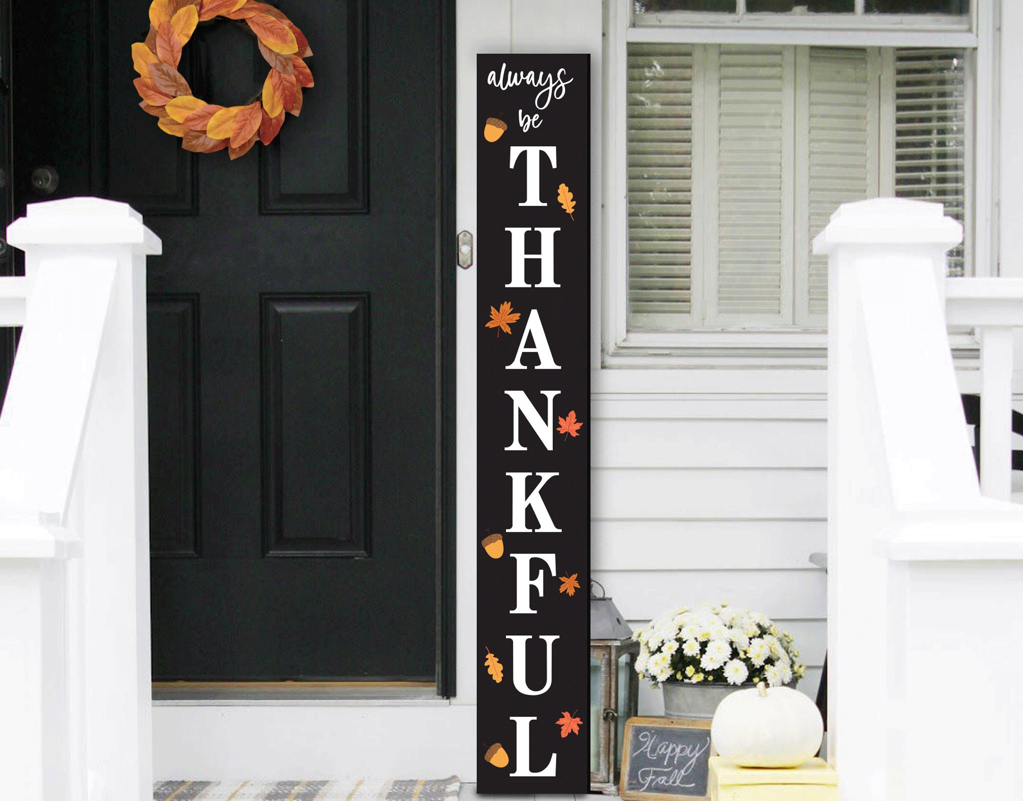 Always Be Thankful Welcome Sign Autumn Welcome Sign Welcome - Etsy