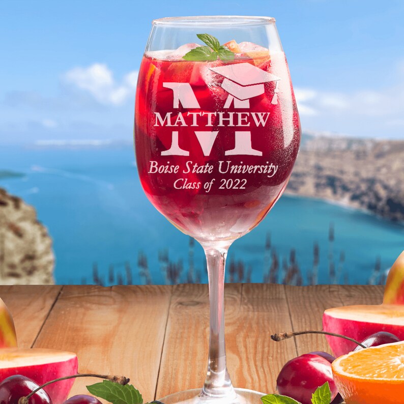 College Graduation Gift Graduation Wine Glass Graduation - Etsy