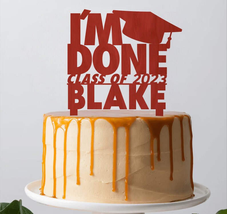 Graduation Cake Topper Custom Graduation Topper Graduation - Etsy