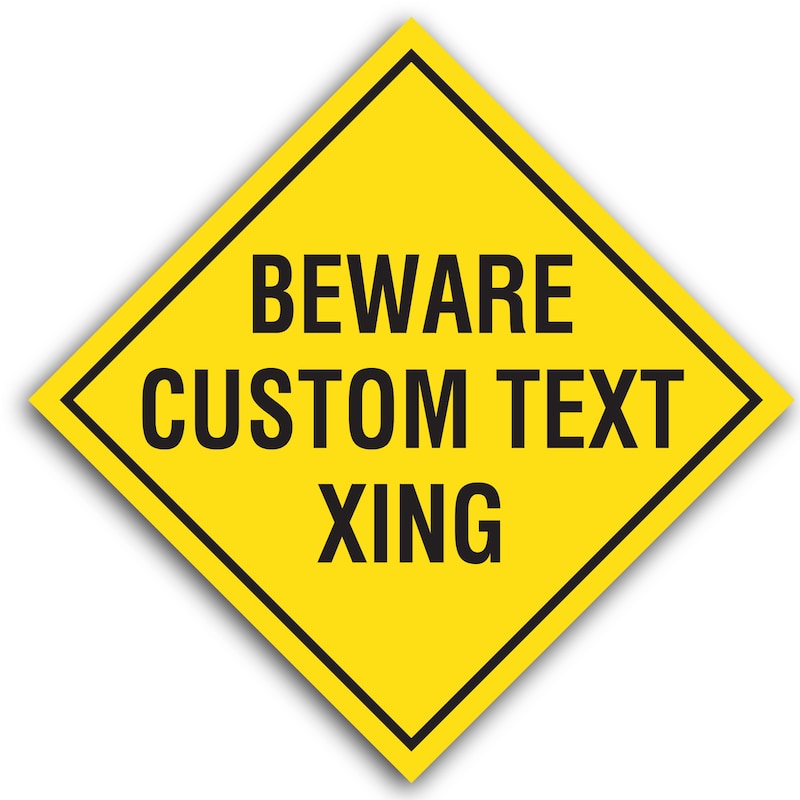 Metal Warning Signs - Etsy