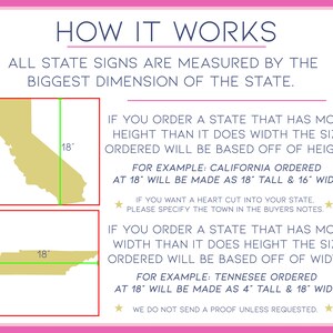 State Sign Cutout With Heart, Housewarming Gift, Wall Decor, Wooden ...