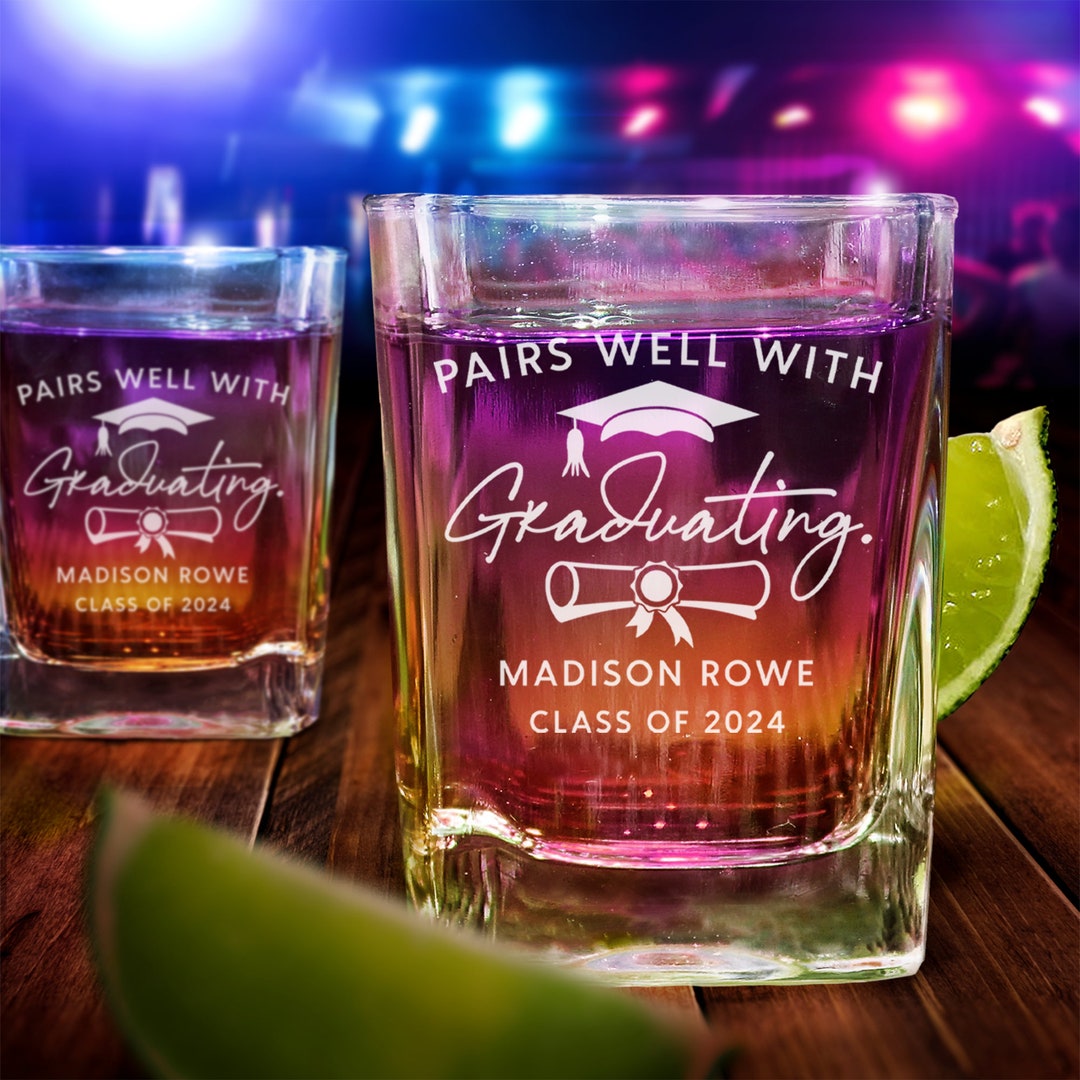 College Graduation Gift, Graduation Shot Glass, Graduation Gift ...