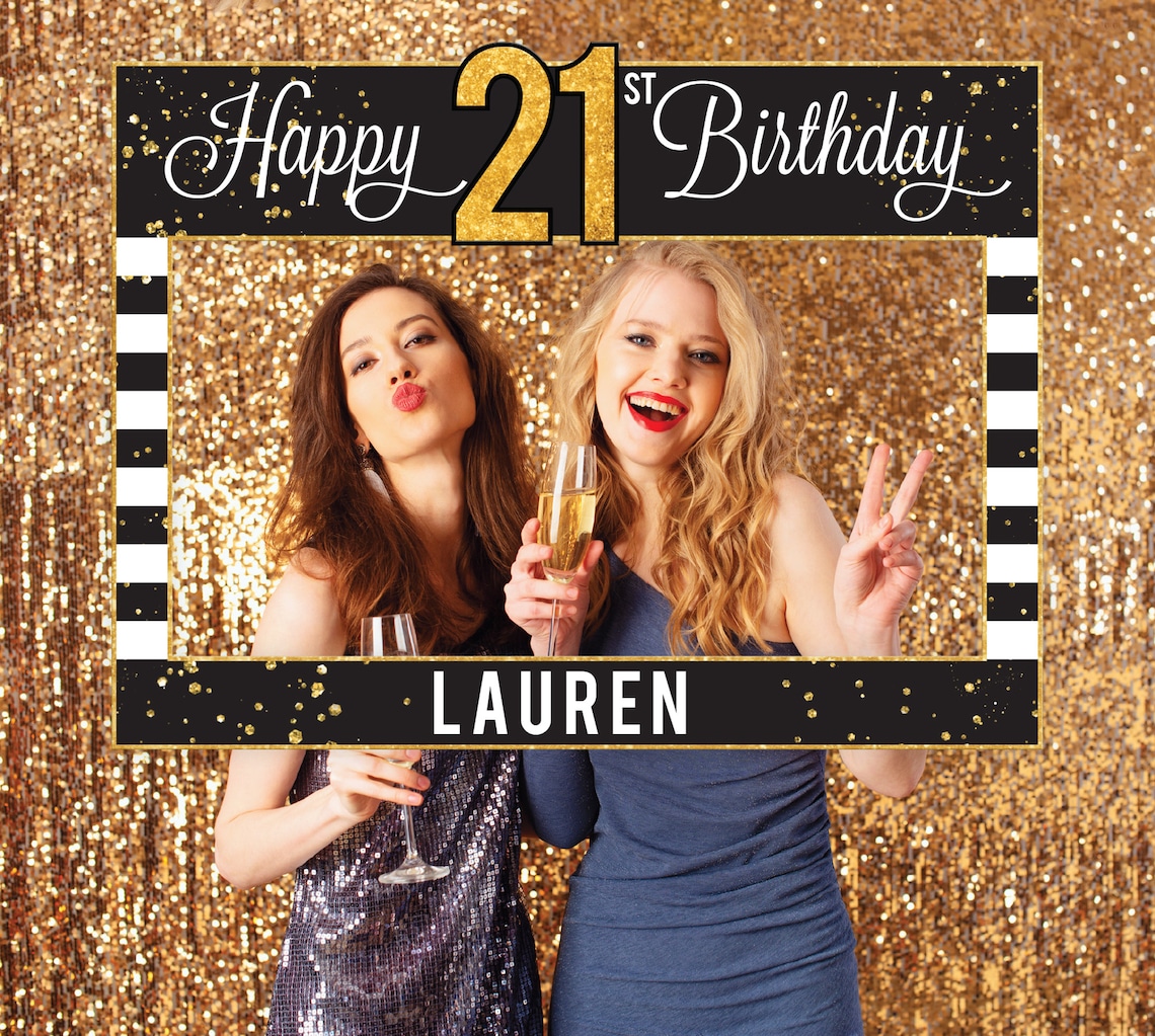 Happy Birthday Photo Prop Frame, Birthday Photo Prop Frame, Birthday Photo Props, Selfie Frame ...