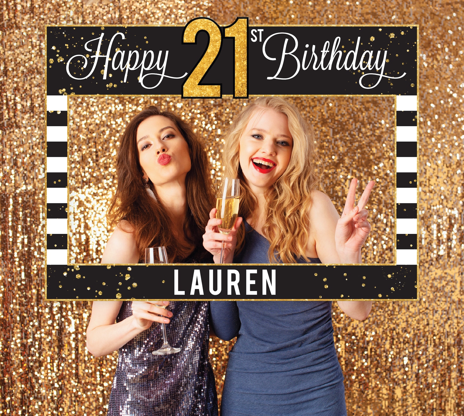 Happy Birthday Photo Prop Frame, Birthday Photo Prop Frame, Birthday ...