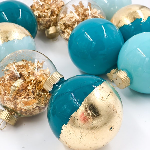 Teal Christmas Ornaments - Etsy