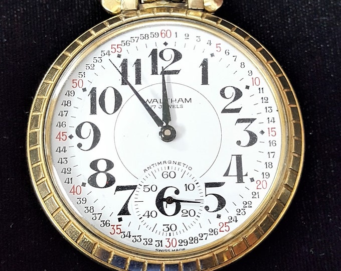 Vintage Waltham 17 Jewel Antimagnetic Shockresistant 10k Rolled Gold Plate Pocket Watch - Etsy
