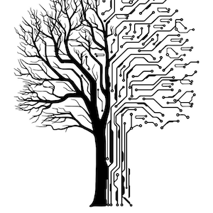 Digital Tree Svg Computer Programmer Binary Tree Coding Shirt Design ...