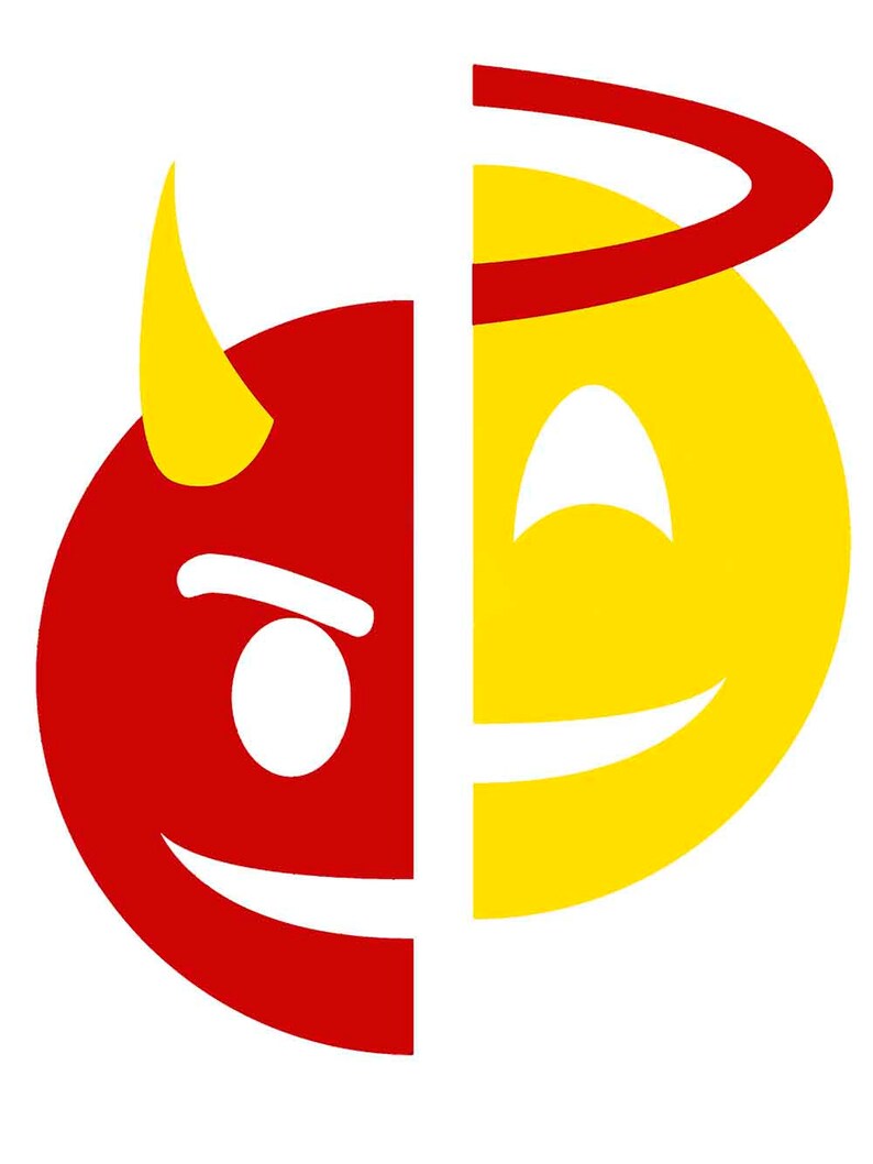 Angel Vs Devil Half Devil Half Angel Wings and Horns Instant Download ...