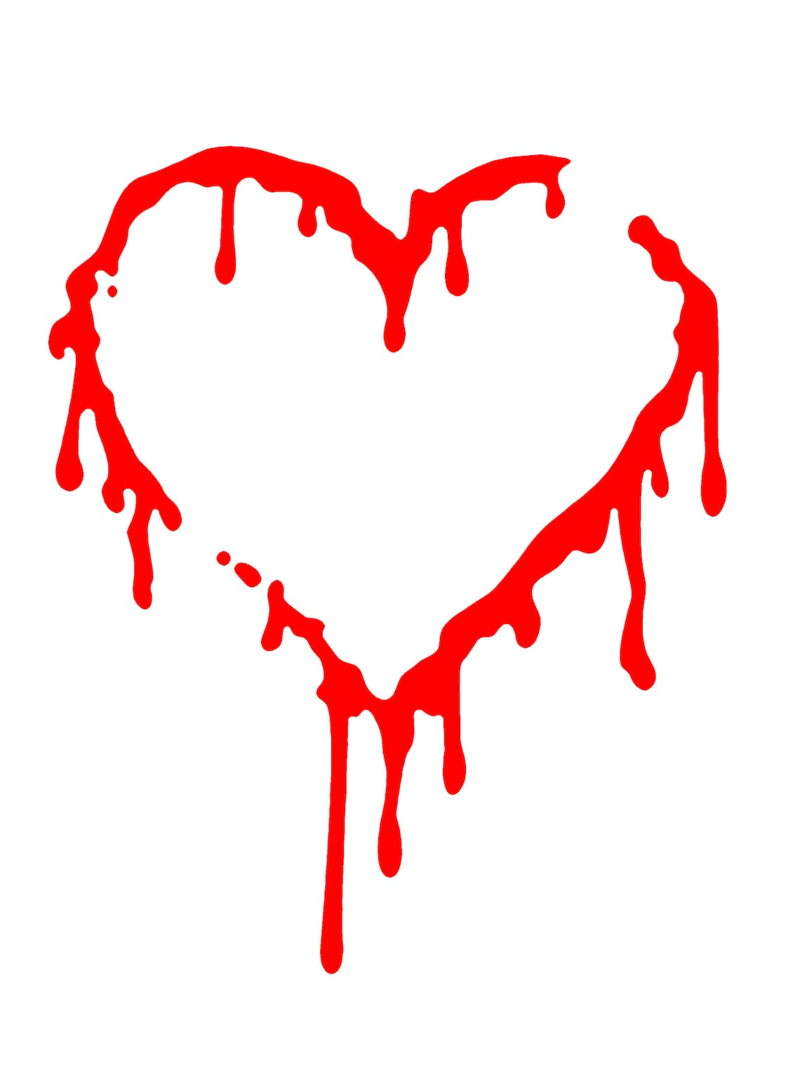 Love Hurts Bleeding Heart Instant Download, SVG, PNG, Digital Download ...