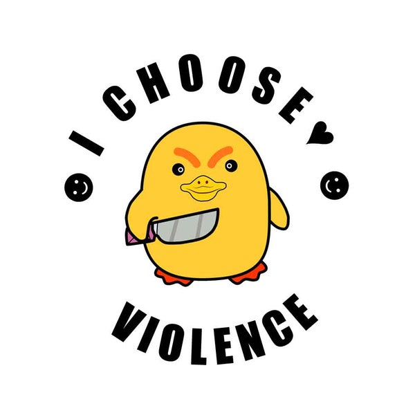 Duck With Knife Svg - Etsy New Zealand