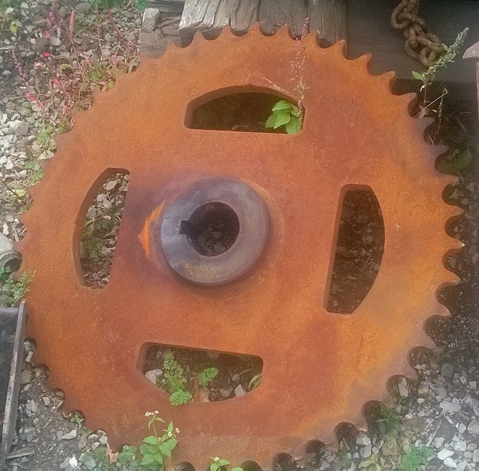 Sprocket Clock Coffee Table in Red - Etsy