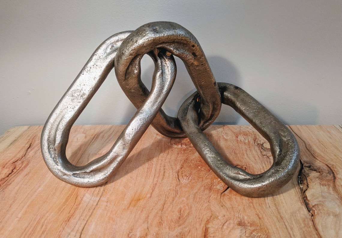 Large Chain Sculpture, Vintage Steel Chain Art Piece - Etsy New Zealand
