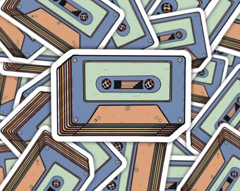 Retro Cassette Tape Sticker 7 - Etsy