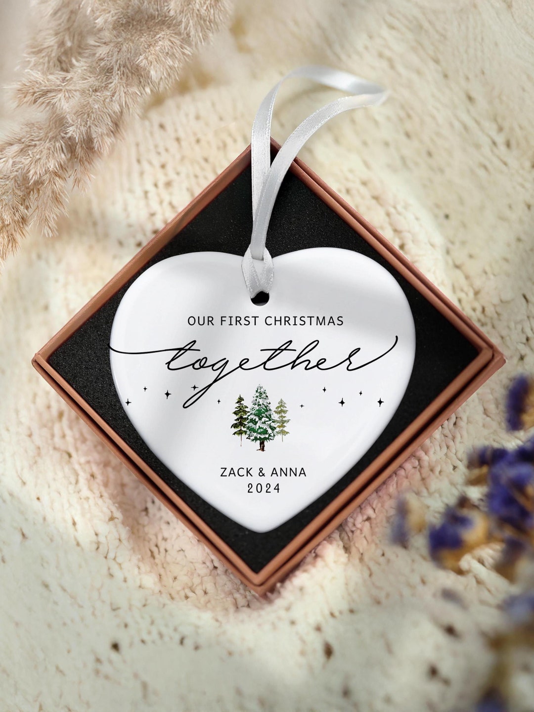 First Christmas Together Ornament - Couples First Christmas Ornament ...