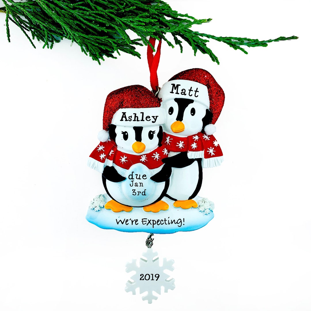 Pregnancy Expecting Ornament Personalized Christmas Ornament Expecting ...