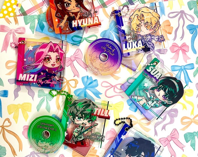 Alien Stage ALNST Ivan Till Mizi Sua Hyuna Luka CD Charm Keychain ...