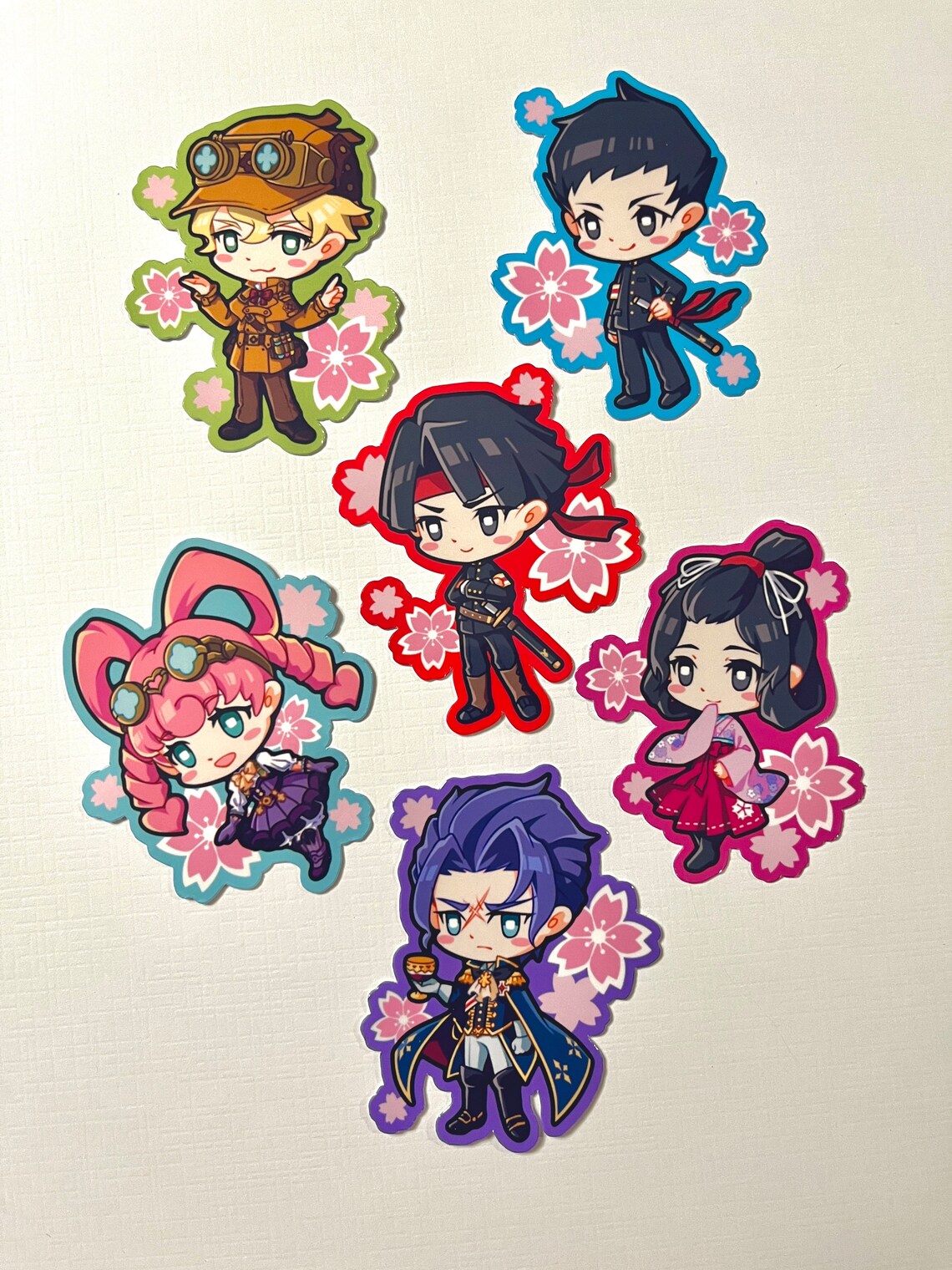 The Great Ace Attorney Vinyl Stickers. Kazuma Asogi, Naruhodo Ryunosuke ...