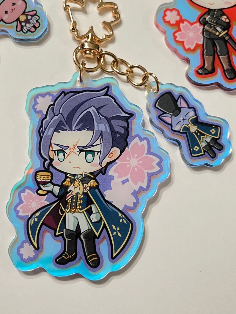 The Great Ace Attorney Iridescent Keychain. Kazuma Asogi, Naruhodo ...