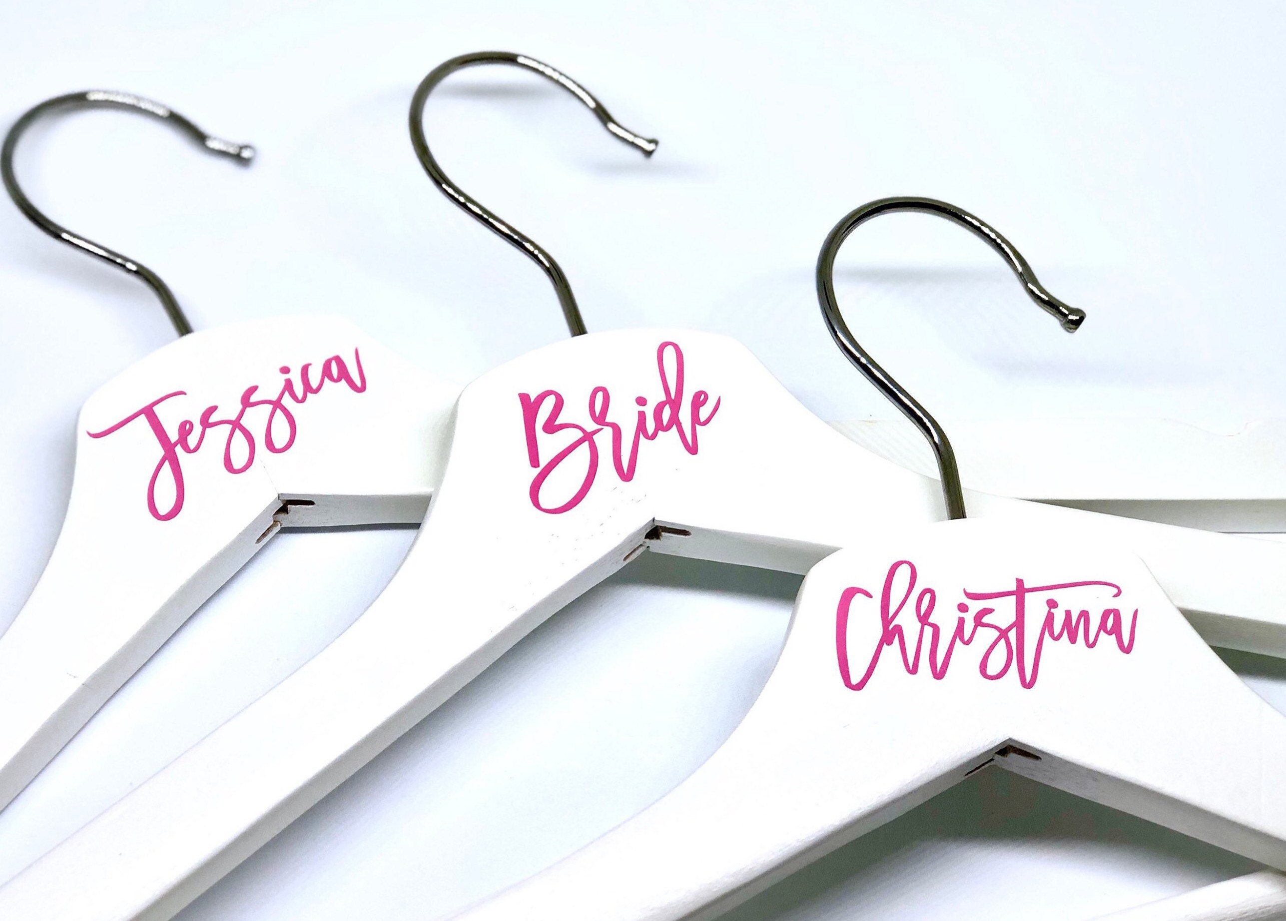 Custom Name Hanger Decal Hanger Decal Wedding Hanger Decal - Etsy