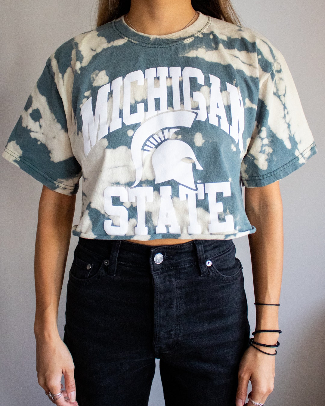 College Crop Top (michigan State University) - Etsy