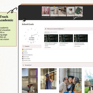 Academic Digital Planner, College Notion Template, All in One Student ...