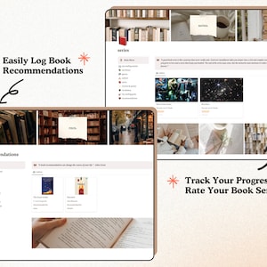 Ultimate Notion Reading Journal Template, Book Tracker Digital Planner ...