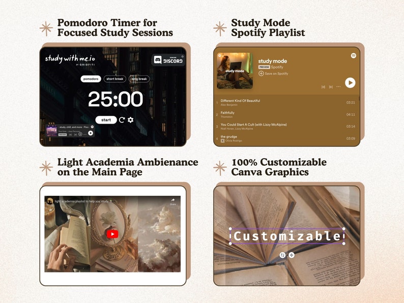 Academic Digital Planner, College Notion Template, All in One Student ...