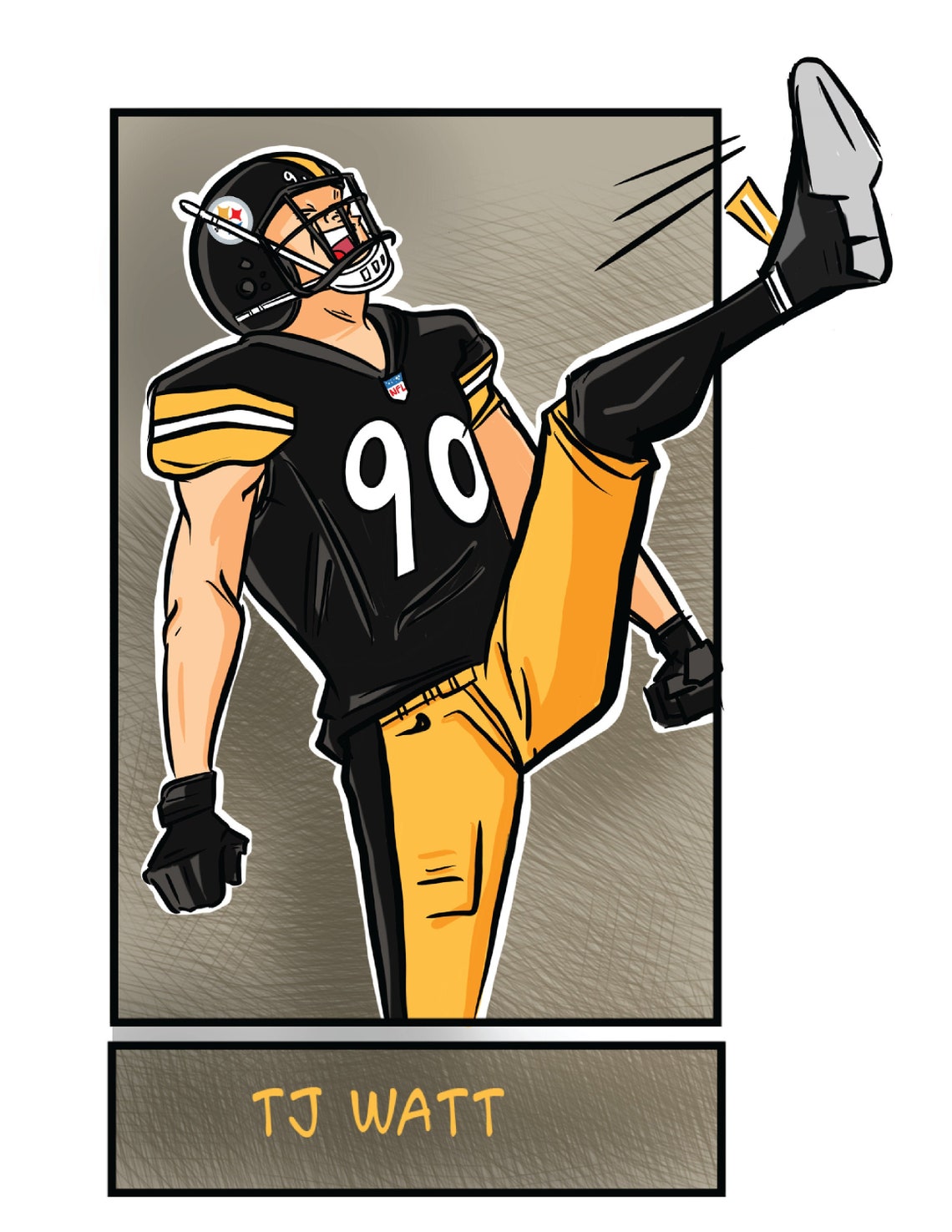 TJ Watt (sixfanarts) - Etsy