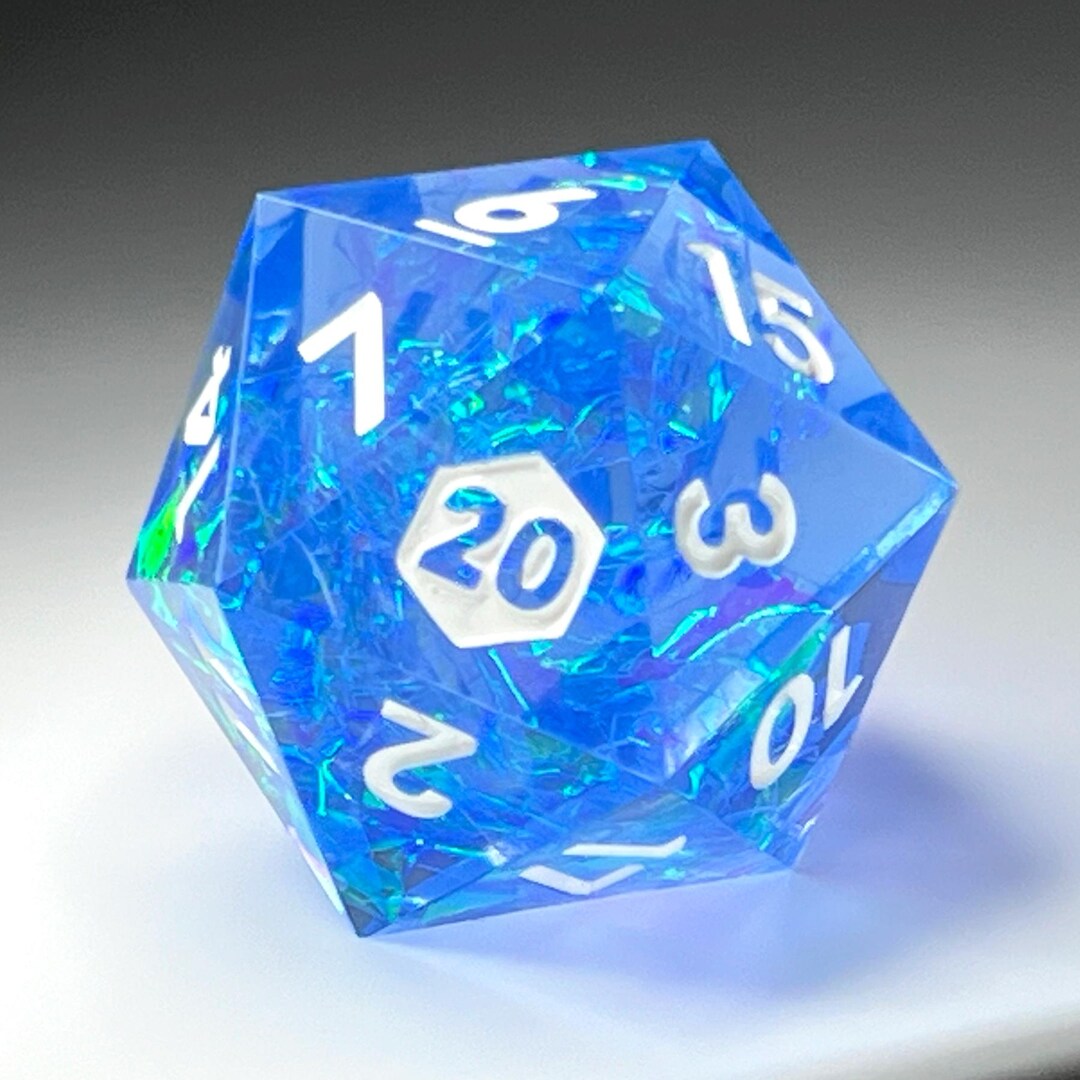 Ancient Glacier Dice New D4 Shape Mathematically Balanced Sharp Edge ...