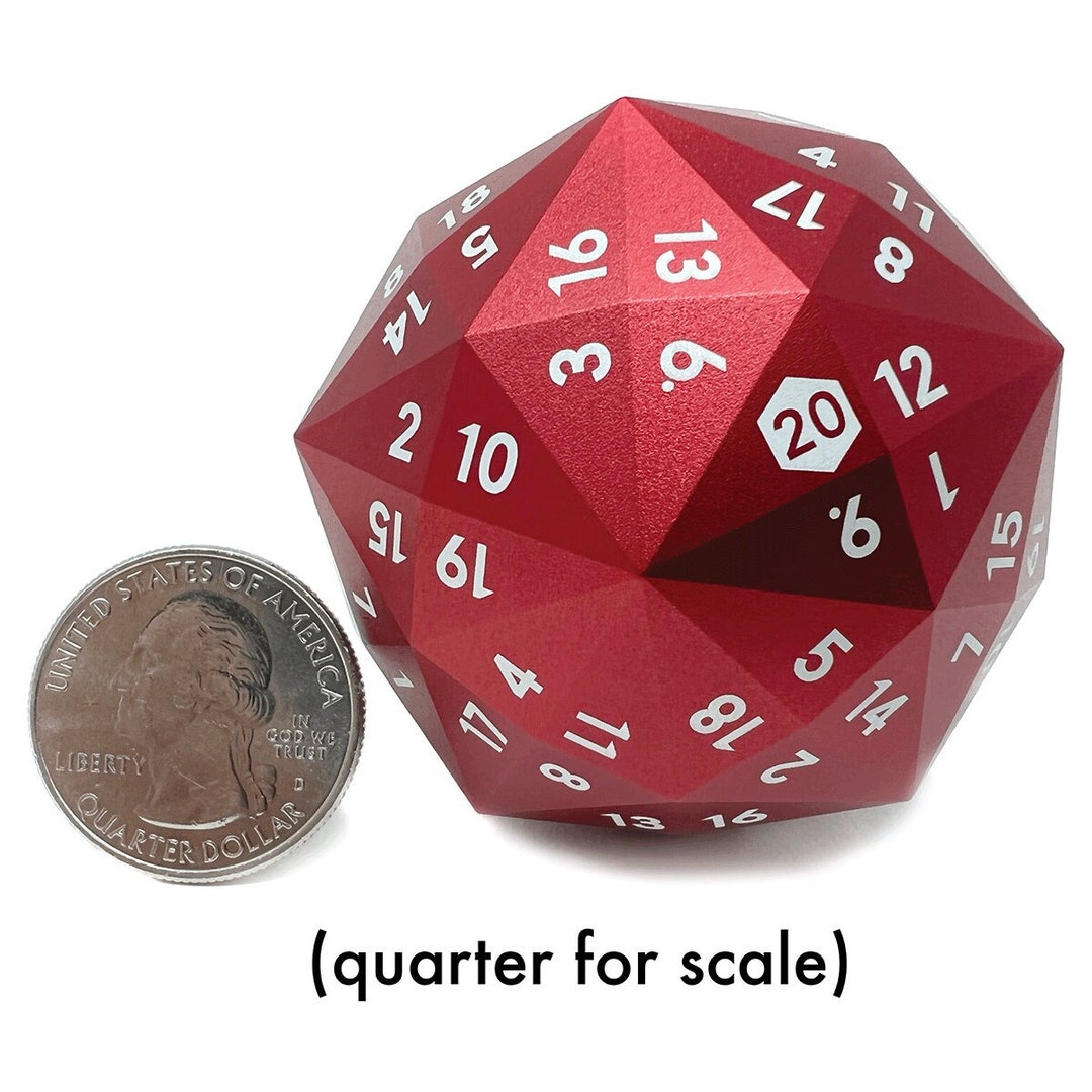 120-sided Aluminum D20: Precision RPG Dice With Wood Stand - Etsy