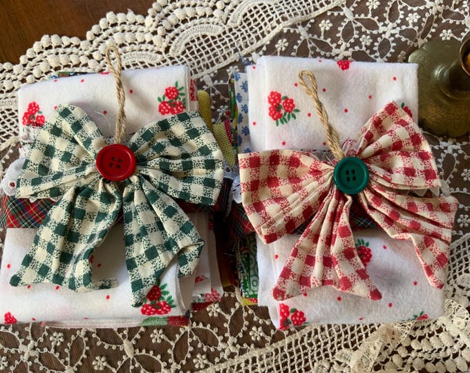Sweet Bundle of Vintage Fabric - Etsy